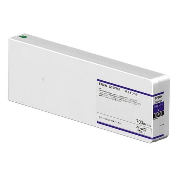 【商品説明】エプソン純正のインクカートリッジです。ＳＣ９Ｖ７０の仕様変更品です。印刷品質や印刷可能枚数に変更はありません。プリンター本体の動作が従来と異なる点がございますが、問題なくお使いいただけます。【仕様】●色：バイオレット●インク容量...