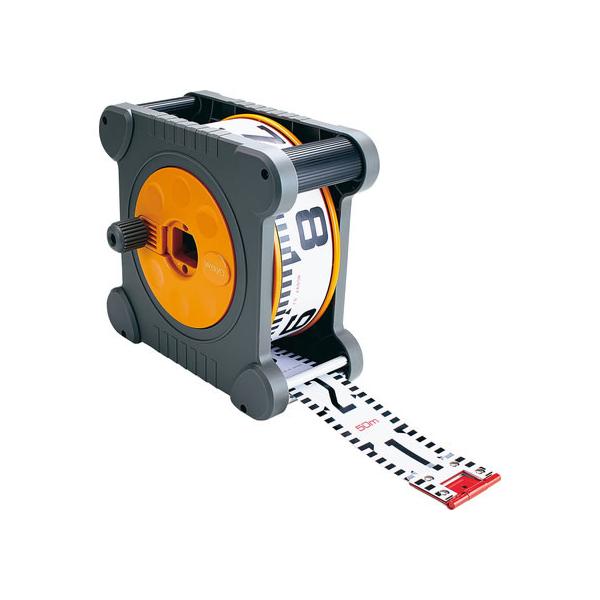 【商品説明】ワイドタイプなのでスポーツ記録作成に便利。【仕様】●素材・材質：テープ／グラスファイバー（ＰＶＣコーティング）、ケース／ＡＢＳ、ポリプロピレン　●仕様：５ｍｍ目盛、ＪＩＳ１級　●サイズ：幅６０ｍｍ×厚さ０．６５ｍｍ×長さ５０ｍ　...