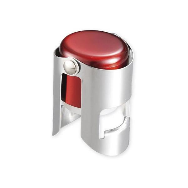 【商品説明】●シャンパンボトル専用の保存用キャップです。【仕様】【使用方法】　・開栓後のシャンパンボトルの口に本製品をかぶせて、上からフタを押し込みキャップをボトルの凸部に引っかけて止めます。　・栓を開けるときは、フタを押し込みながらキャッ...