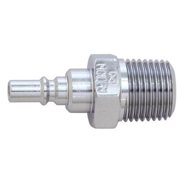 【商品説明】●省スペース設計の小型プラグです。【仕様】【材質】●本体：真鍮【仕様】●適用流体：空気●最高使用圧力（ＭＰａ）：１●ねじ径：Ｒ１／８【注意点】●対となるソケットは専用のマイクロカプラソケットになります。　<ジェットプライス...