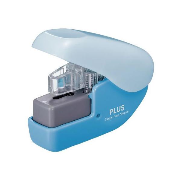 【仕様】大人も子どももみんなで使えるミニサイズ。　●色：ブルー●サイズ：幅３２×奥行７４×高さ６６ｍｍ●質量：７０ｇ●とじ枚数：ＰＰＣ用紙約２〜４枚まで（６４ｇ／ｍ2紙）●機構：パワーアシストメカニズム●材質：５０％再生樹脂（ベース／１００...