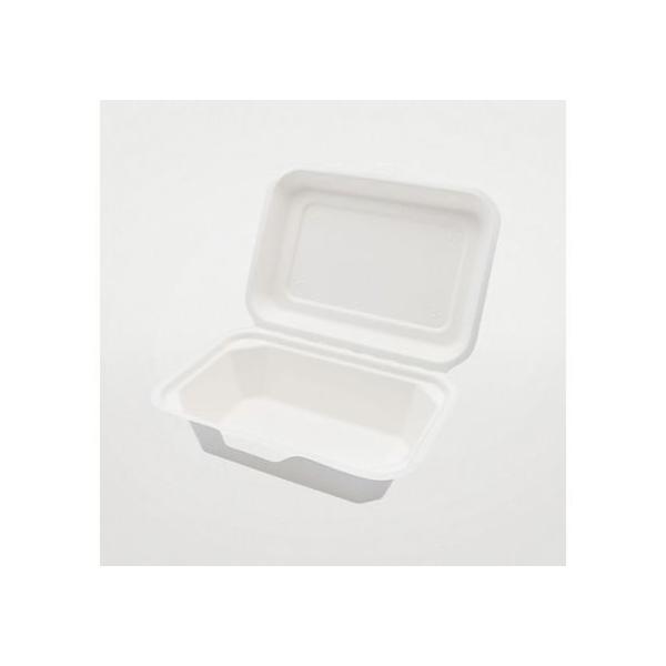 【商品説明】主原料のバガス（サトウキビの搾りかす）と竹の混合素材を使用したホワイト基調の業務用・お弁当・パスタ・サラダ・スイーツなどさまざまなメニューに対応。耐油・耐水性あり、電子レンジにも対応しているのでテイクアウトにぴったりです。【仕様...