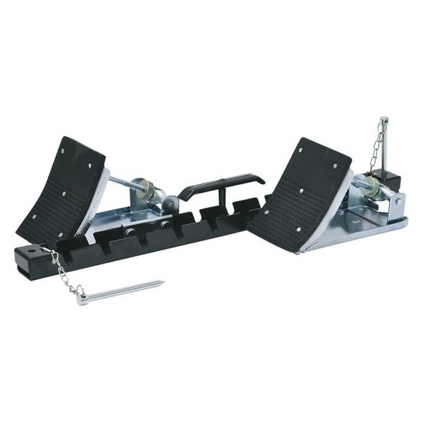 【商品説明】細かな角度調節が可能な無段階調節（持ち運びに便利な取手付）。【仕様】●素材・材質：レール／スチール、ブロック／スチール（ラバー張）　●仕様：角度無段階調節式、レール５ｃｍ間隔調節式、平行連結式、取手付　●サイズ：幅２４×長さ６０...