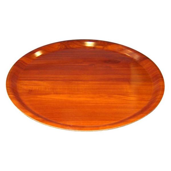 【商品説明】お手入れが簡単で傷がつきにくくなっています。【仕様】●外寸：直径３８０ｍｍ●重量：０．４６ｋｇ●材質１：ウォルナッツ●材質２：メラミン表面加工●洗浄機：○　<ジェットプライス>