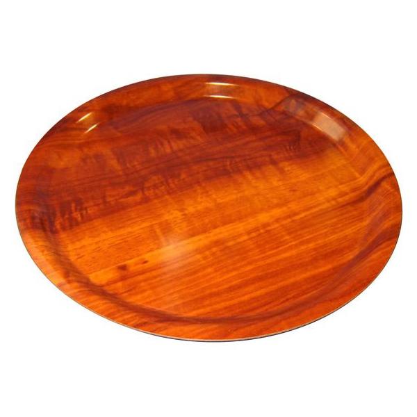 【商品説明】お手入れが簡単で傷がつきにくくなっています。【仕様】●外寸：直径３２０ｍｍ●重量：０．２７ｋｇ●材質１：ウォルナッツ●材質２：メラミン表面加工●洗浄機：○　<ジェットプライス>