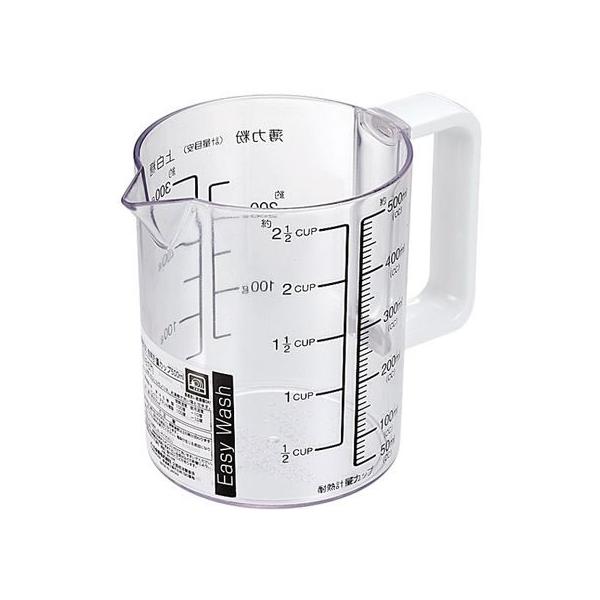 【商品説明】●４種類の計量表示付の耐熱計量カップです。【仕様】●製品サイズ：幅１３５×奥行９０×高さ１１０ｍｍ●重量：約９８ｇ●材質：ＡＳ樹脂●仕様：食洗機対応●原産国：日本　<ジェットプライス>