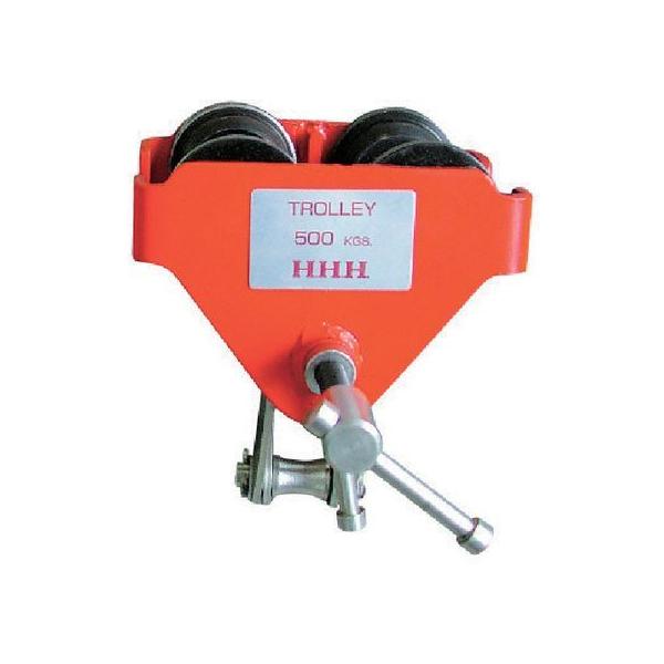 【商品説明】●車輪間隔を連続的に調整できますので定型外のH、I型鋼に取り付けできます。●取り付けが簡単です。【仕様】●型番：BT10　●定格荷重（t）：1．00　●適合ビーム幅（mm）：60〜125　●最小回転半径（mm）：1000　●適用...