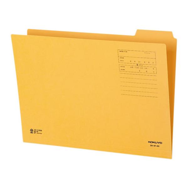 【商品説明】見出し山が重ならず書類の分類に便利です。【仕様】●色：クラフト●サイズ：Ｂ４●１／４カット●見出し位置：４／４●外寸法：幅３７８（＋山高さ　１５）×高さ２７２ｍｍ●連続伝票用紙３５５．６×２５４ｍｍ（Ｙ１４×Ｔ１０）に対応●材質...