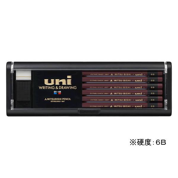 【仕様】なめらかな書き味で、折れにくい鉛筆　高級感のあるデザイン●硬度：６Ｂ●注文単位：１ダース（１２本）　<ジェットプライス>