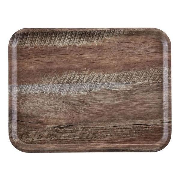 【商品説明】カフェトレイとしてだけでなく、学食や社食用のトレイとしても。　見た目だけではなく、触った質感もリアルに表現。　クラフトペーパー＋メラミンで丈夫。　本物の木ではないために、ゆがみ・ひずみにくい。　重量に若干の個体差があります。　耐...