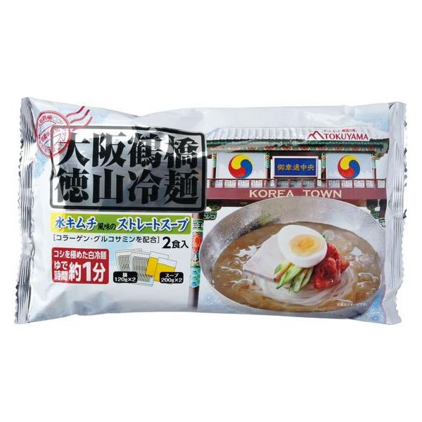 【商品説明】押出製法で作った麺と、さっぱりとした水キムチ味のスープで、手軽に本格韓国冷麺が味わえます。　スープにはコラーゲンとグルコサミンを配合。【仕様】●内容量：６４０ｇ（麺１２０ｇ×２、スープ２００ｇ×２）　●注文単位：１個　<ジ...