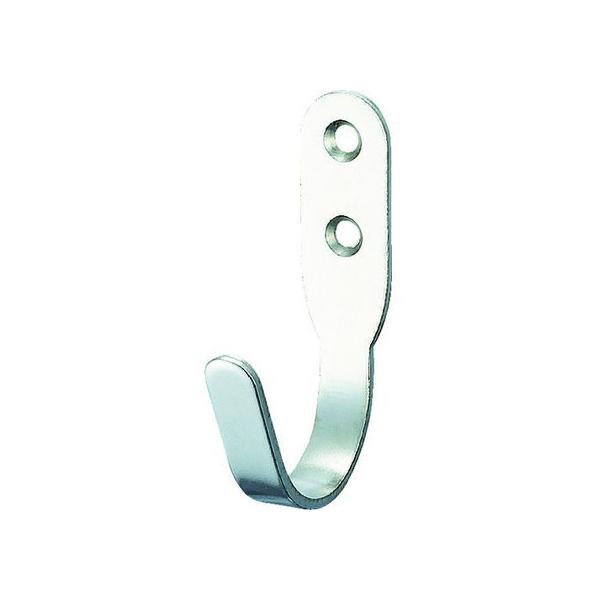 【商品説明】●使い勝手のよいフックです。【仕様】●型番：KNPF-40　●A（mm）：16 ●D（mm）：9．5 ●L（mm）：61 ●色：ニッケルメッキ ●幅（mm）：16 ●奥行（mm）：43 ●d（mm）：4．0 ●高さ（mm）：61...