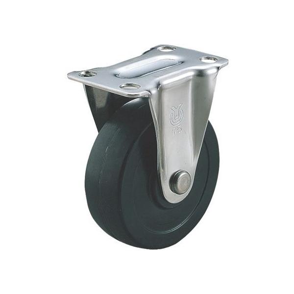 【商品説明】●走行性、耐荷重性を備えた標準的な軽・中量荷重用キャスターです。運搬台車やロールボックスパレット、その他一般作業用に数多く使用されている標準寸法のキャスターです。●自在旋回部はダブルベアリングを採用しています。【仕様】●型番：T...