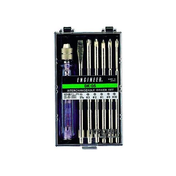 【仕様】●型番：DK-05　●入数：１Ｓ　●セット内容：グリップ、［［−］］５．５、［［＋］］Ｎｏ．００、Ｎｏ．０、Ｎｏ．１、Ｎｏ．２、Ｎｏ．３●セット内容（本）：７●ケース寸法（ｍｍ）：８１×１４５×２９　●低圧検電グリップ付（ＡＣ８０〜...