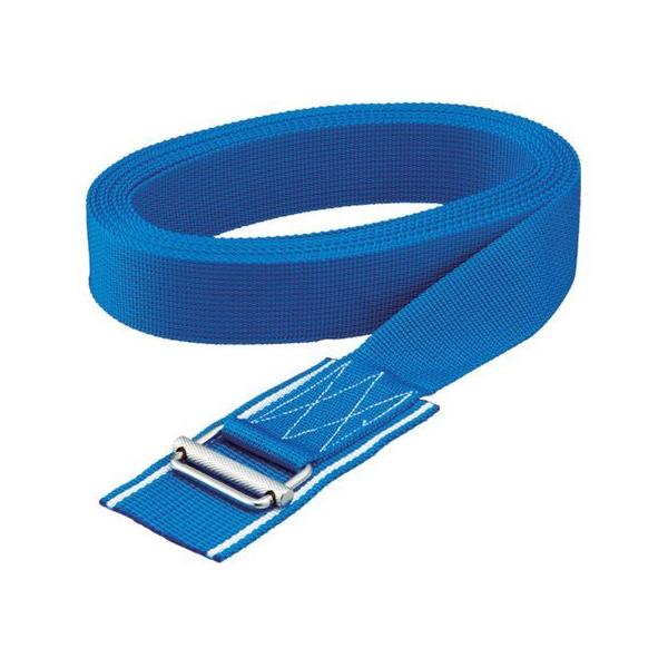 【商品説明】●スライドバックル、エンドレスタイプのベルトです。●焼却廃棄の際もダイオキシンなどを出さず、環境に優しい商品です。【仕様】●型番：KR403B　●最大使用荷重（kg）：100　●色：青　●幅（mm）：40　●長さ（m）：3　●厚...