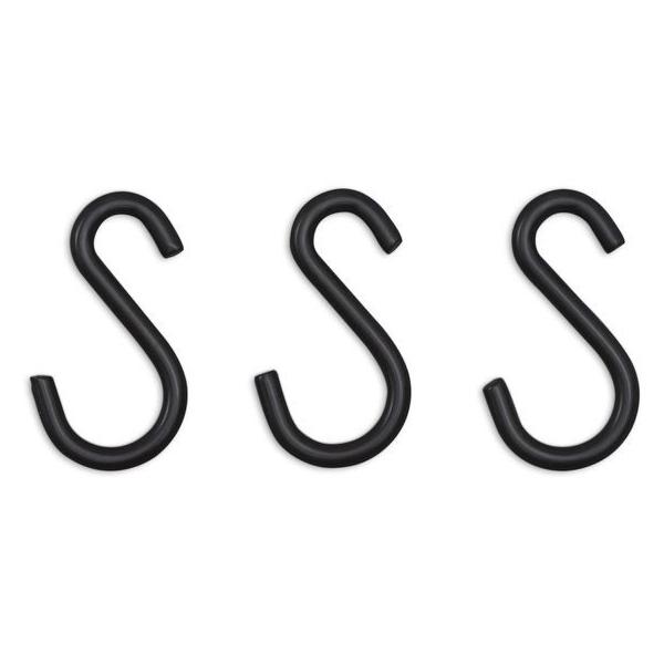 【商品説明】３個セットです。　小物などの掛ける収納に便利です。【仕様】●色：ブラック●材質：スチール（粉体塗装）●注文単位：１セット（３個）　<ジェットプライス>