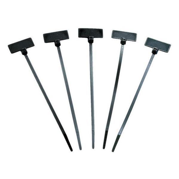 【商品説明】●MSタイのスタンダードタイをベースに、表示用タグをヘッド部に設けた一体成形のタイです。●電線などの分類、表示、識別に便利です。【仕様】●型番：IT18FL-B　●入数：100本　●色：黒　●幅（mm）：2．5　●長さ（mm）：...