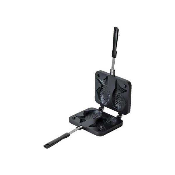 【商品説明】●お家で楽しく手作り！あつあつできたておいしいよ！●ふっ素加工なのでたい焼きがきれいに取り出しやすい！●２匹同時に作れます！●ガス火専用（Ｓｉセンサー付コンロには使用できません）【仕様】●製品サイズ：全長３７０×幅１８０×高さ３...