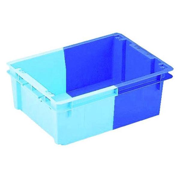 【商品説明】●ネスティング（積み重ね）式2色コンテナです。●収納効率が良く、空箱時場所を取りません。●同じ色を揃えるとネスティングして高さ1／2〜1／4になります。●違う色を揃えるとスタッキング（積み上げ）できます。●生鮮食品・日配食品の生...