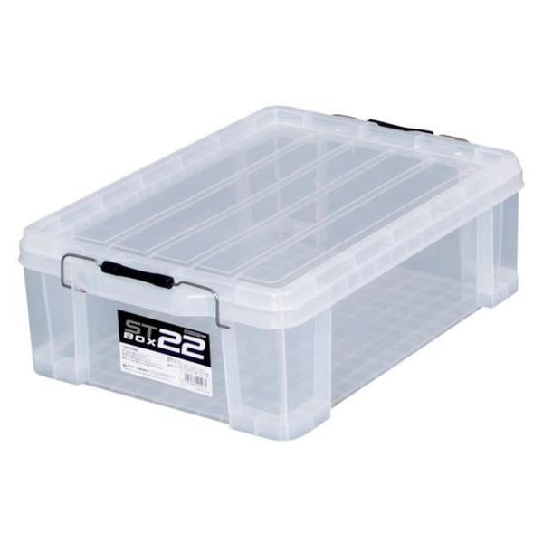 【仕様】●型番：ST-22CR　●色：クリア　●外形寸法（mm）間口：379　●外形寸法（mm）奥行：545　●外形寸法（mm）高さ：178　●有効内寸（mm）間口：319　●有効内寸（mm）奥行：449　●有効内寸（mm）高さ：155　●...