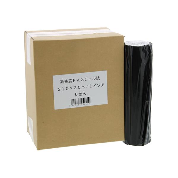 【仕様】●サイズ：Ａ４●サイズ：幅２１０ｍｍ×長さ３０ｍ×紙管１インチ●仕様：表巻（一般的なタイプ）●紙厚：６５μｍ●白色度：８５％以上●注文単位：１箱（６本）●鮮明印字、高保存性。よく使うものだから高品質＆超安価でご提供。　<ジェッ...