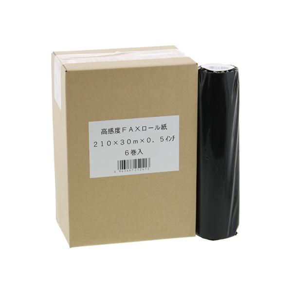 【仕様】●サイズ：Ａ４●サイズ：幅２１０ｍｍ×長さ３０ｍ×紙管０．５インチ●仕様：表巻（一般的なタイプ）●紙厚：６５μｍ●白色度：８５％以上●注文単位：１箱（６本）●鮮明印字、高保存性。よく使うものだから高品質＆超安価でご提供。　<ジ...