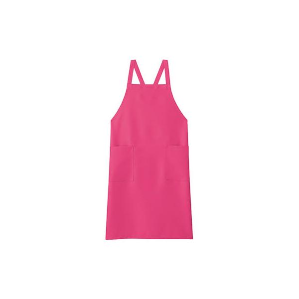 【商品説明】肩ひもがズレ落ちてこない、安心のＸ型胸当てエプロン。【仕様】●素材：ツイル（ポリエステル１００％）●前中心丈８５ｃｍ身幅６２ｃｍ●両脇アウトポケット●制電素材　<ジェットプライス>