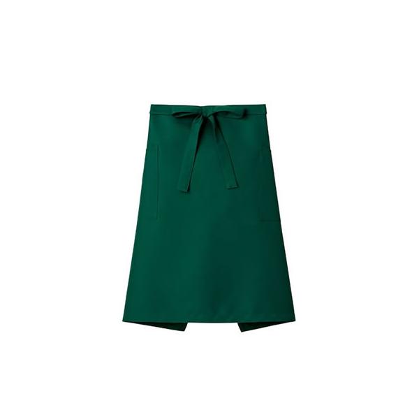 【商品説明】足さばきが良くベーシックなデザインのミドルエプロン。【仕様】●素材：ツイル（ポリエステル１００％）●前中心丈５５ｃｍ身幅９５ｃｍ●両脇アウトポケット●ポケット脇側にマチ付き●制電素材　<ジェットプライス>