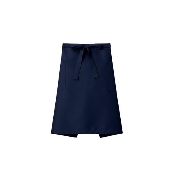 【商品説明】足さばきが良くベーシックなデザインのミドルエプロン。【仕様】●素材：ツイル（ポリエステル１００％）●前中心丈５５ｃｍ身幅９５ｃｍ●両脇アウトポケット●ポケット脇側にマチ付き●制電素材　<ジェットプライス>