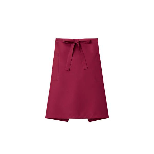 【商品説明】足さばきが良くベーシックなデザインのミドルエプロン。【仕様】●素材：ツイル（ポリエステル１００％）●前中心丈５５ｃｍ身幅９５ｃｍ●両脇アウトポケット●ポケット脇側にマチ付き●制電素材　<ジェットプライス>