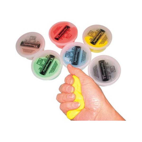 【商品説明】指、手のひらのトレーニングに。８５ｇのたっぷりサイズ。容器の外に出していても固くなったり乾燥したりしません。６段階の固さから選ぶことができます。リハビリに、握力アップのために、手、指のストレッチに。【仕様】●重さ：８５ｇ●材質：...