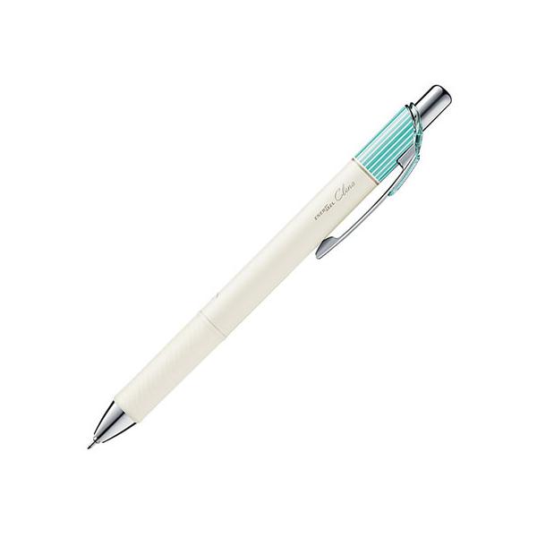 【仕様】ふんわり纏う、大人クラシカルなエナージェル　スッと書けてサッと乾く、エナージェルインキ採用。統一感ある生成り色の軸とストライプ柄は上品さや個性を表現し、ふんわりしつつもクラシックな雰囲気纏うエナージェルです。　●軸色：ミントグリーン...