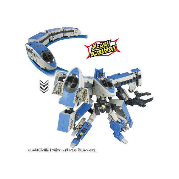 【商品説明】シンカンセンモードは４両編成仕様！　シンカリオンに変形！新幹線４両がロボットに変形！　カッコイイ！ポージングが可能！進化した可動域により、劇中さながらのポージングやアクション再現が可能に！　クロス合体機能搭載！別売のＳＧＸ商品と...
