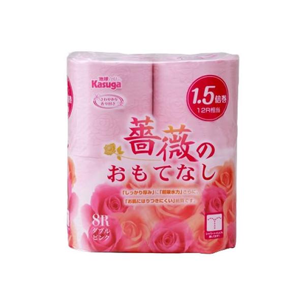 【商品説明】独自の立体的なエンボス製法でエレガントなローズ柄の２枚重ねのトイレットペーパー。ローズの香りをベースに、優しいジャスミンを取り入れ、ほんのり甘く香るようにフルーティーに仕上げました。上品な香りがふんわりトイレ空間を包みます。紙と...