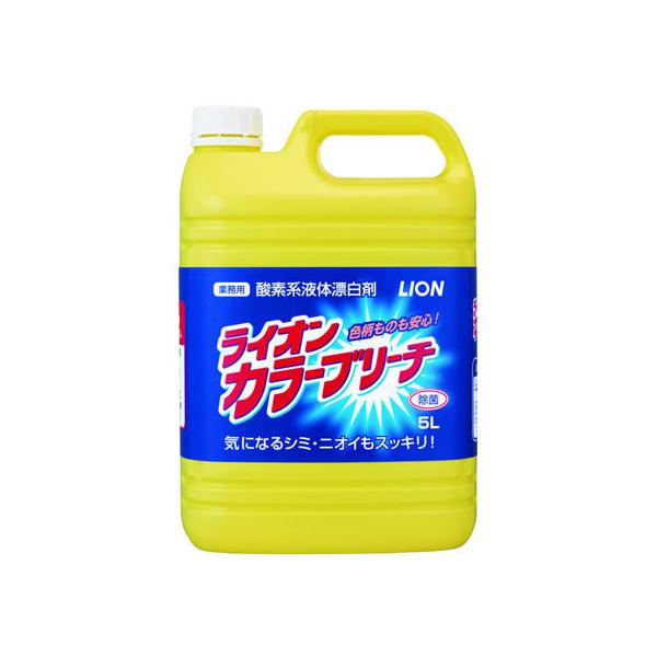 【仕様】色柄物に安心して使える酸素系液体漂白剤。　衣類のシミ・黄ばみを漂白し、除菌・消臭にも効果を発揮します。　●業務用●内容量：５Ｌ　<ジェットプライス>