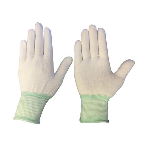 【商品説明】●フィット性・作業性に優れています。●インナーとしても最適です。【仕様】●型番：BSC-23-M　●入数：10双　●色：ホワイト ●サイズ：M ●厚さ（mm）：0．2 ●リストカラー：グリーン ●全長（cm）：21．0 ●手のひ...