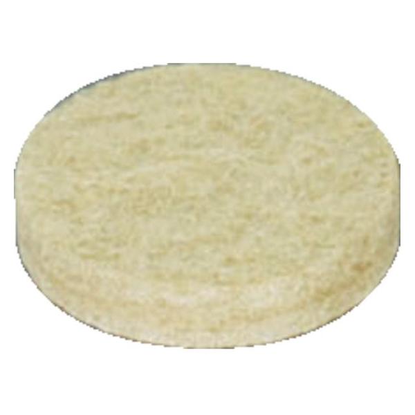 【仕様】●型番：PQ−22−2　●入数：8枚　●タイプ：丸　●サイズ（mm）：φ22　●色：茶　●厚さ（mm）：4　●製造国：日本　●粘着テープ付　●厚さ：4mm　●ウール　<ジェットプライス>