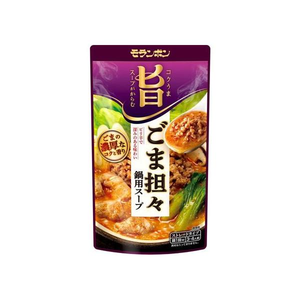 【商品説明】焙煎練りごまとすりごまに白味噌を合わせ、山椒をほんのりと効かせた、濃厚でピリ辛な味わいが食欲をそそります。コクのあるスープが素材にからむ、風味豊かなおいしさです。【仕様】●内容量：７５０ｇ●３〜４人前●ストレートタイプ　<...