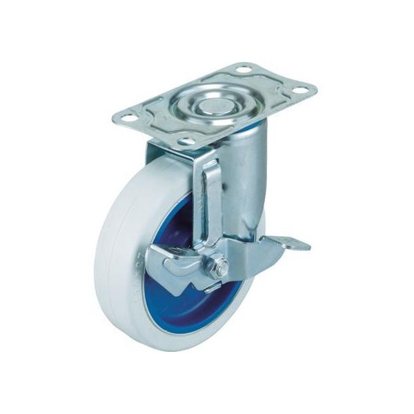 【仕様】●型番：ALG-75-NRBDS-W　●許容荷重（daN）：80 ●許容荷重（kgf）：82 ●車輪径D（mm）：75 ●車輪幅（mm）：27 ●取付高H（mm）：93 ●取付座A（mm）：70 ●取付座B（mm）：58 ●取付ピッ...