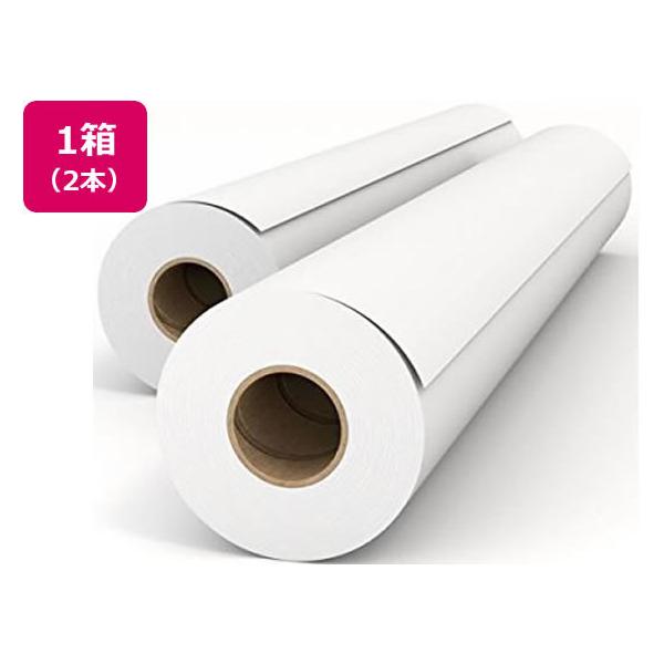 【仕様】ＨＰスタンダードコート紙（Ｑ１４０４Ｂ）の２本入タイプです。●サイズ：２４インチロール紙●寸法：幅６１０ｍｍ×長さ４５ｍ●紙管内径：２インチ●紙厚：１２５μｍ●坪量：９０ｇ／ｍ2●白色度：１１７％●注文単位：１箱（２本）　<ジ...