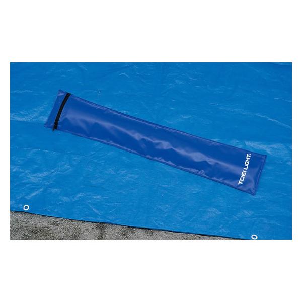 【商品説明】砂場やテニスコートに使用するシートのおもり。砂を入れて使用してください。【仕様】●素材・材質：内袋／ナイロン、ＰＶＣ、外被／ターポリン　●仕様：ロングウエイト５〜６ｋｇ用、ファスナー付　●サイズ：１５×８０ｃｍ　●商品重量：１８...