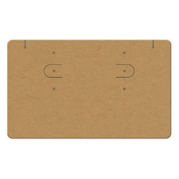 【商品説明】ピアス、イヤリング、ネックレスに対応したマルチな台紙です。　定番の名刺サイズなので袋や箱に合わせやすく、穴が複数あるのでアクセサリーをつける位置を調整できます。　スタンプやシールで自分流にアレンジ！　ハンドメイド展示会、フリーマ...