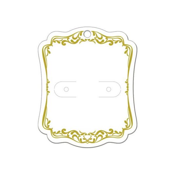 【商品説明】こんなの欲しかった！アクセサリー作家さんの強い味方。　アクセサリー台紙って重要だけど作るのが意外と面倒。　そんな台紙作りの手間を省いたアイテムが登場しました。　アクセサリーを台紙に差し込むだけの簡単作成。　あなたの作品がオシャレ...