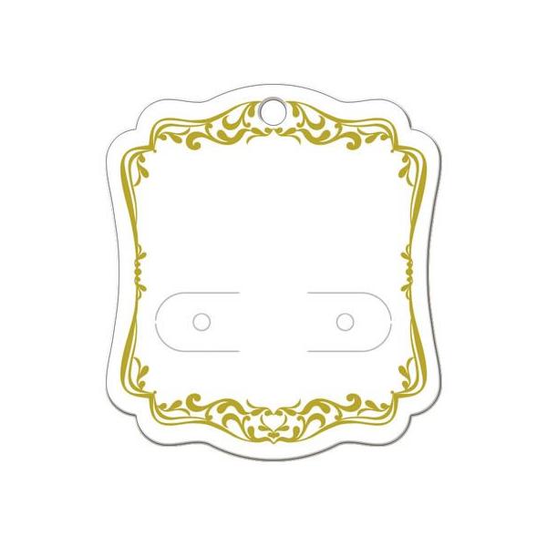 【商品説明】こんなの欲しかった！アクセサリー作家さんの強い味方。　アクセサリー台紙って重要だけど作るのが意外と面倒。　そんな台紙作りの手間を省いたアイテムが登場しました。　アクセサリーを台紙に差し込むだけの簡単作成。　あなたの作品がオシャレ...