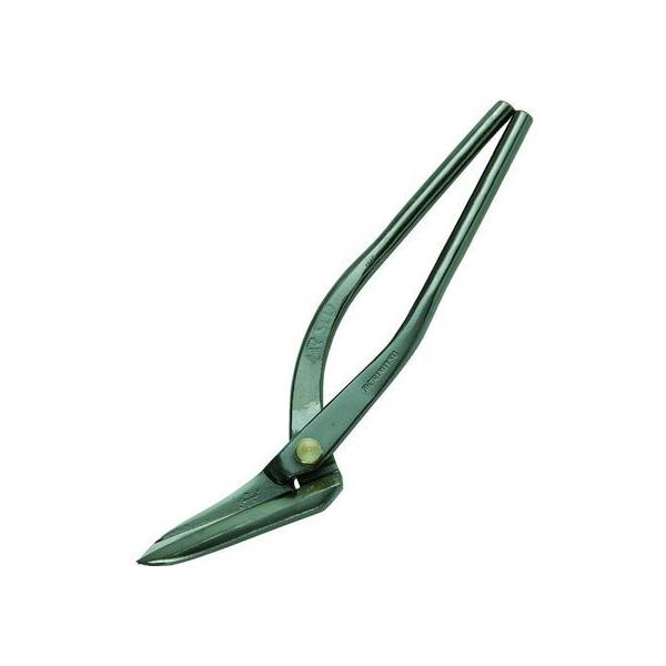 【商品説明】●砂鉄系刃金日立安来ＳＬＤ鋼を刃に使用しています。●平板を上下に逃がすため、歪を押さえ左右の切り口が平に切れます。●表面はクロニッケルメッキ仕上げです。●本職用板金鋏です。●直線切り専用のため、板にひずみが出来にくいです。【仕様...