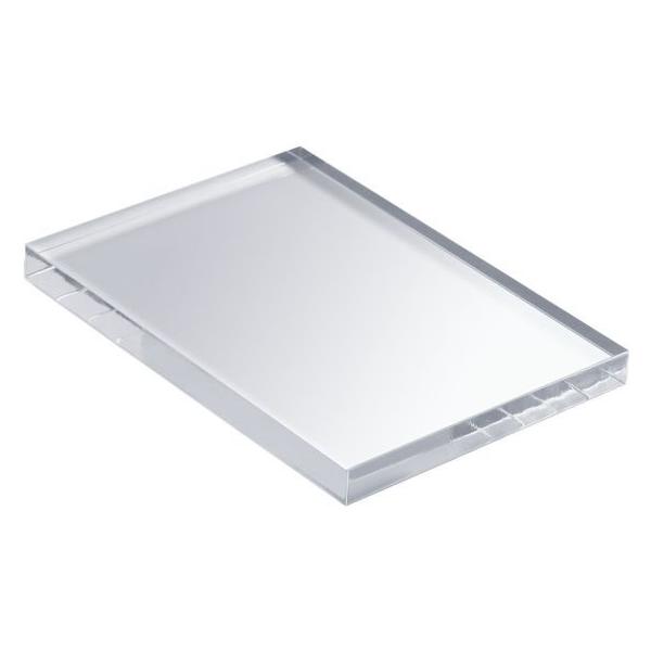 【商品説明】透明感あるアクリルが高級感と存在感を演出！　透明感と清涼感があり、ディスプレイの演出に最適です。【仕様】●サイズ：本体／縦１２８ｍｍ×横９１ｍｍ×厚さ１０ｍｍ　●材質：アクリル　<ジェットプライス>