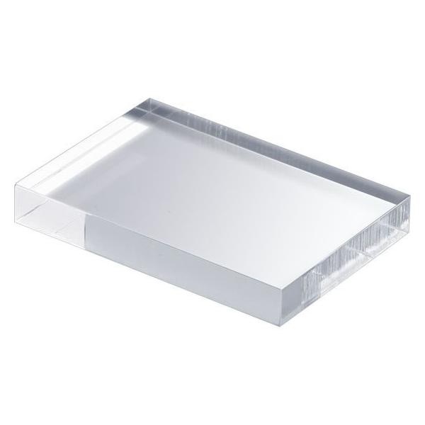 【商品説明】透明感あるアクリルが高級感と存在感を演出！　透明感と清涼感があり、ディスプレイの演出に最適です。【仕様】●サイズ：本体／縦７４ｍｍ×横５２ｍｍ×厚さ１０ｍｍ　●材質：アクリル　<ジェットプライス>