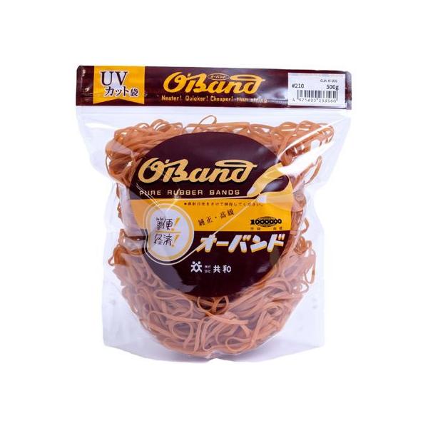 【仕様】●番手：＃２１０●色：アメ色●容量：５００ｇ●折径（内径）：８０ｍｍ（５１ｍｍ）●材質：天然ゴム●推奨結束範囲：３１０〜３５０ｍｍ●切幅：３ｍｍ●厚み：１．１ｍｍ●入数：約９７５本●注文単位：１袋　※内容量の本数は、平均値から求めた...