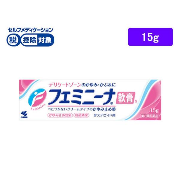 ●内容量：１５ｇ小林製薬　コバヤシセイヤク　こばやしせいやく　ｋｏｂａｙａｓｈｉ　ふぇみにーななんこうＳ　外用薬　デリケートゾーン用薬　かゆみ止め　鎮痒薬　クリーム　塗り薬　１本　１５グラム　【第二類医薬品】　お薬　おくすり　ドラッグ　女性...