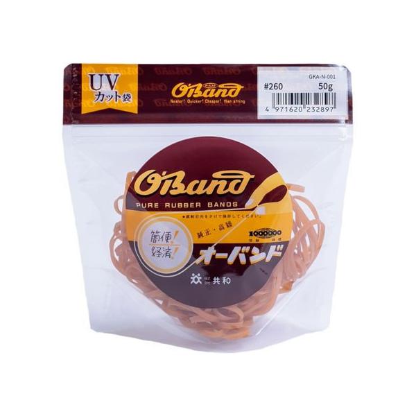 【仕様】●番手：＃２６０●色：アメ色●容量：５０ｇ●折径（内径）：１００ｍｍ（６３．５ｍｍ）●材質：天然ゴム●推奨結束範囲：３６０〜４３０ｍｍ●切幅：３ｍｍ●厚み：１．１ｍｍ●入数：約７５本●注文単位：１袋　※内容量の本数は、平均値から求め...